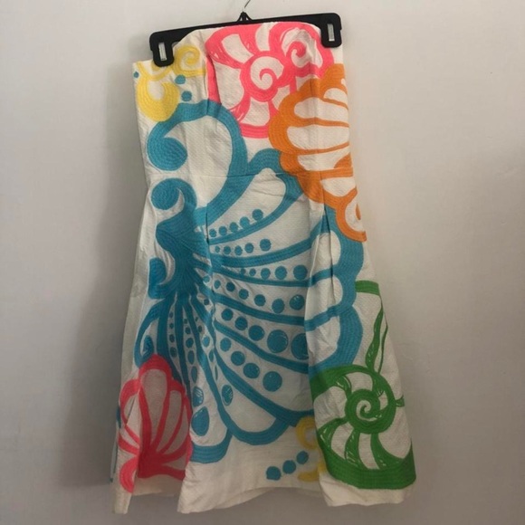 Lilly Pulitzer | Dresses | Lilly Pulitzer Strapless Seashell Dress ...
